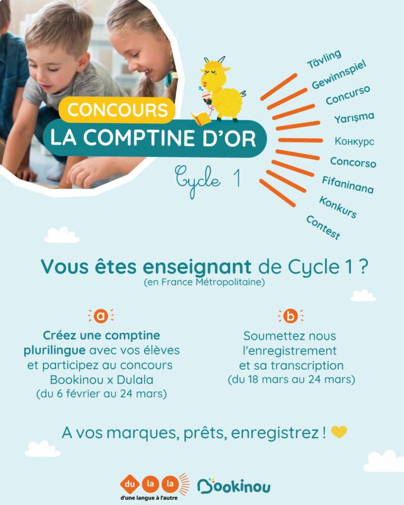 Concours Dulala x Bookinou : enregistrez une comptine plurilingue ! – Dulala